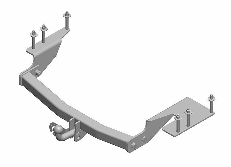Фаркоп на SSANG YONG REXTON II (2007) (без электрики, паспорт/сертификат в комплекте) Автос. SY 009