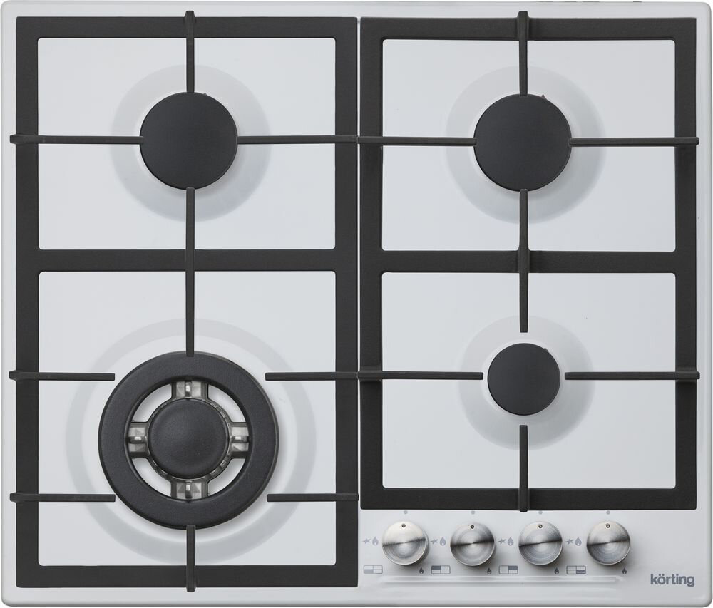 Встраиваемая газовая панель KORTING HG 665 CTW, официальная гарантия