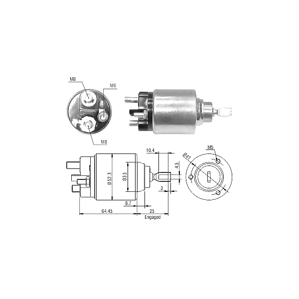 ERA zm1371 (ZM1371) zm1371 реле втягивающее Ford (Форд) Focus (Фокус) II