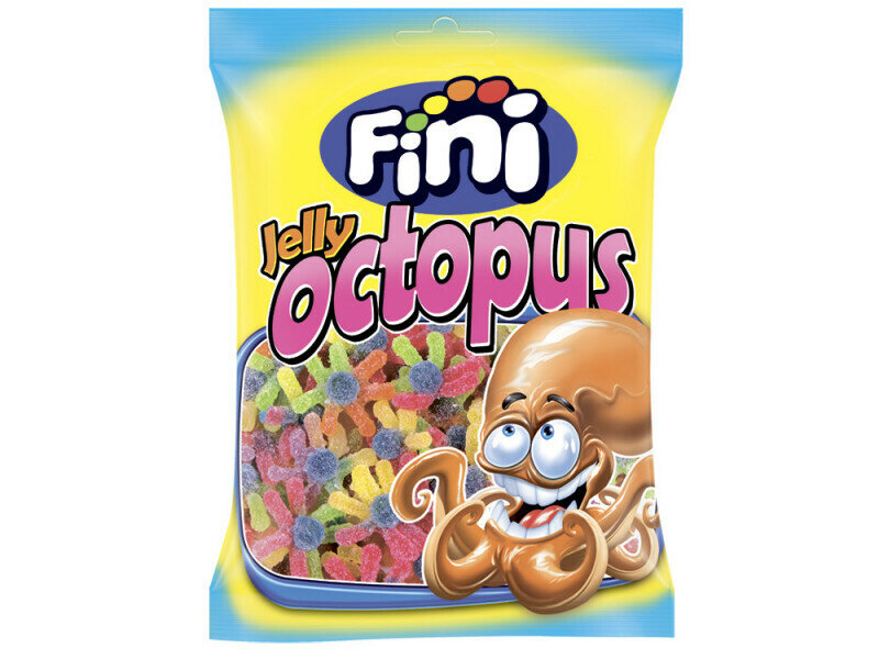 Fini Жевательный мармелад Jelly Octopus Осьминоги Испания 90 гр х 12 ...