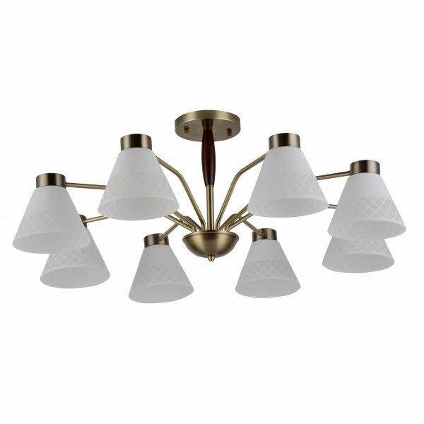 Люстра AURA S4766-8 AB+WT