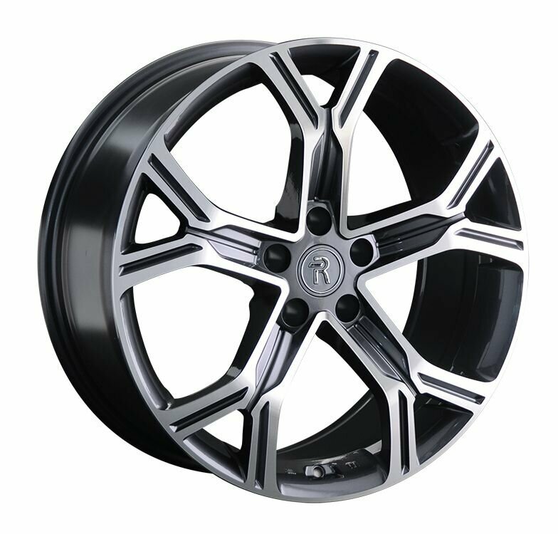 Колесный диск Replay HND303 19x8" PCD5x114,3 ET51 D67,1 темно-серый глянцевый с полированными лучами
