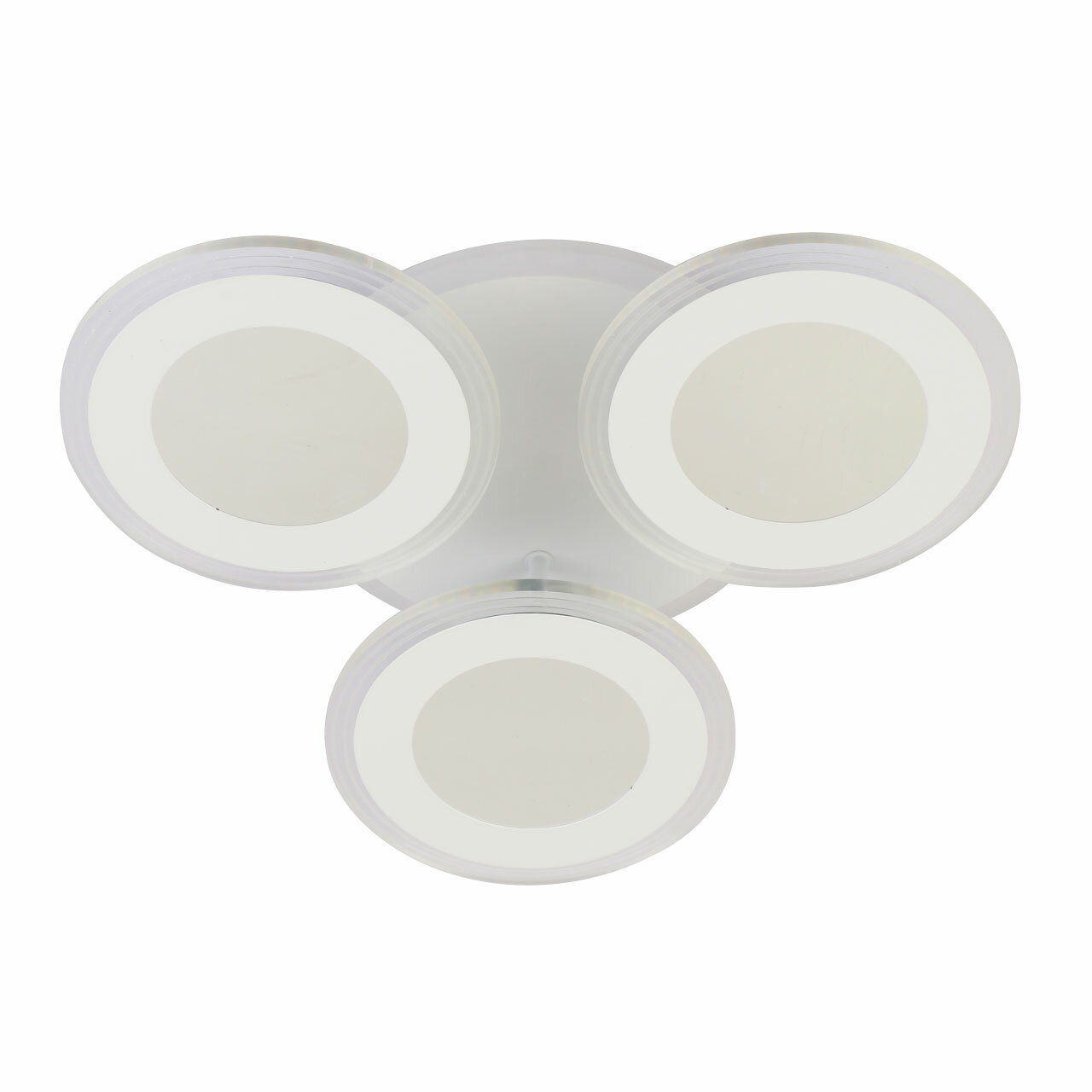 Светильник потолочный, люстра светодиодная De City Мадлен 424016304, 78+22W LED 3000-6500К, цвет: белый, пульт в комплекте