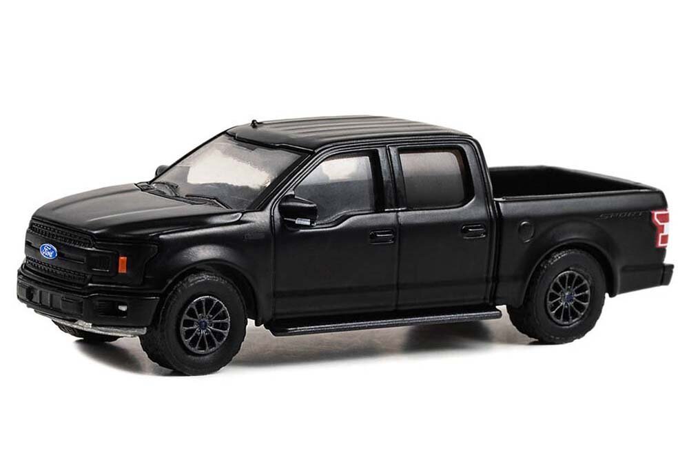 Модель коллекционная GREENLIGHT Ford F-150 lariat sport 2019 black (длина модели 6-10 см)