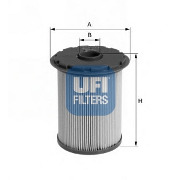 UFI 26.696.00 (1352443 / 1352444 / 4M5Q9155AB) фильтр топливный, дизель