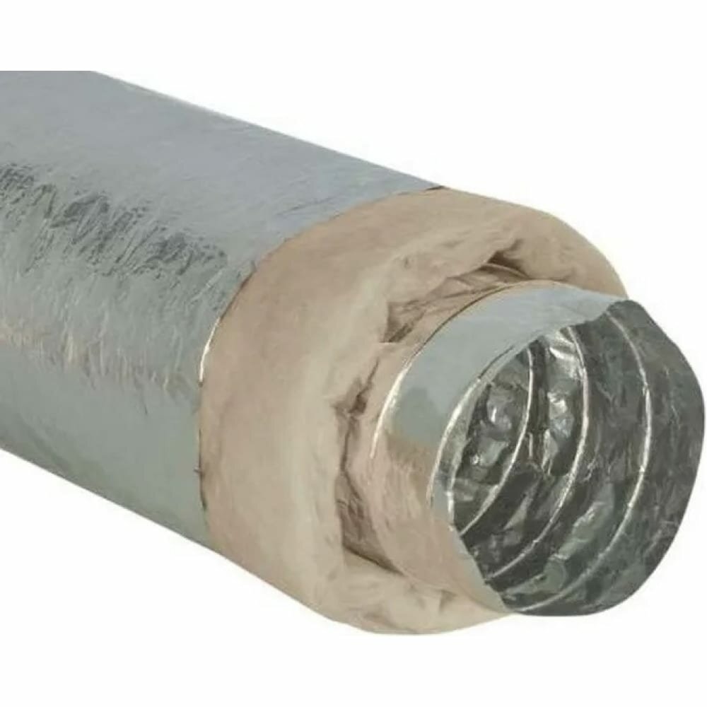 Воздуховод звукоизолированный, утепленный, гибкий алюминиевый Sono A23S 102 мм, 10 м DEC A23S102