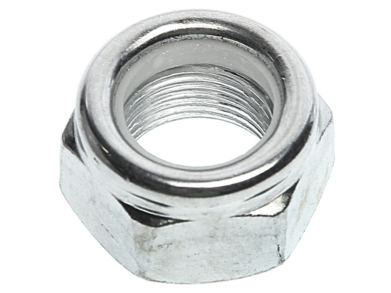 Гайка М20х1.5х19-6H с нейлоном шестигранная оцинкованная