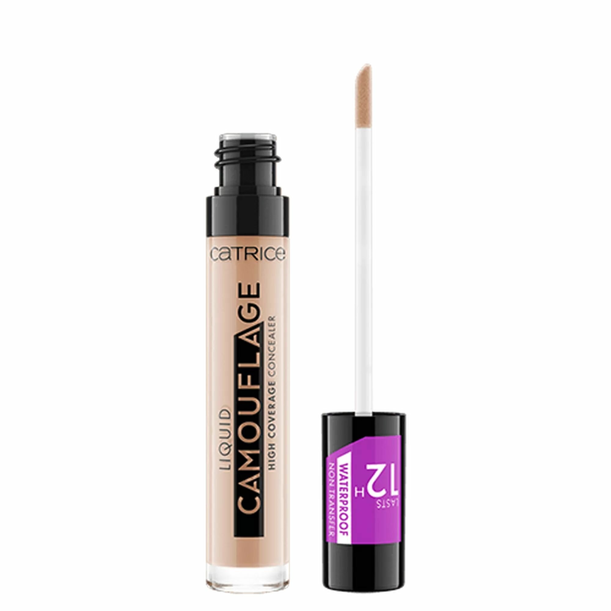 Универсальный Консилер CATRICE (Катрис) Liquid Camouflage для лица и глаз, стойкий, от темных кругов - 020 Light Beige (Легкий бежевый), 5 мл.