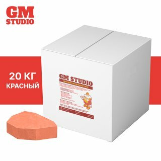 Гипс зуботехнический GM STUDIO цокольный красный 20 кг 1 упаковка