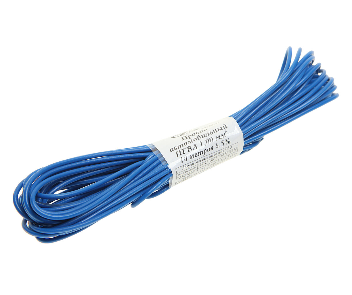Провод монтажный ПГВА 10м (сечение 1.0 кв. мм) синий аэнк