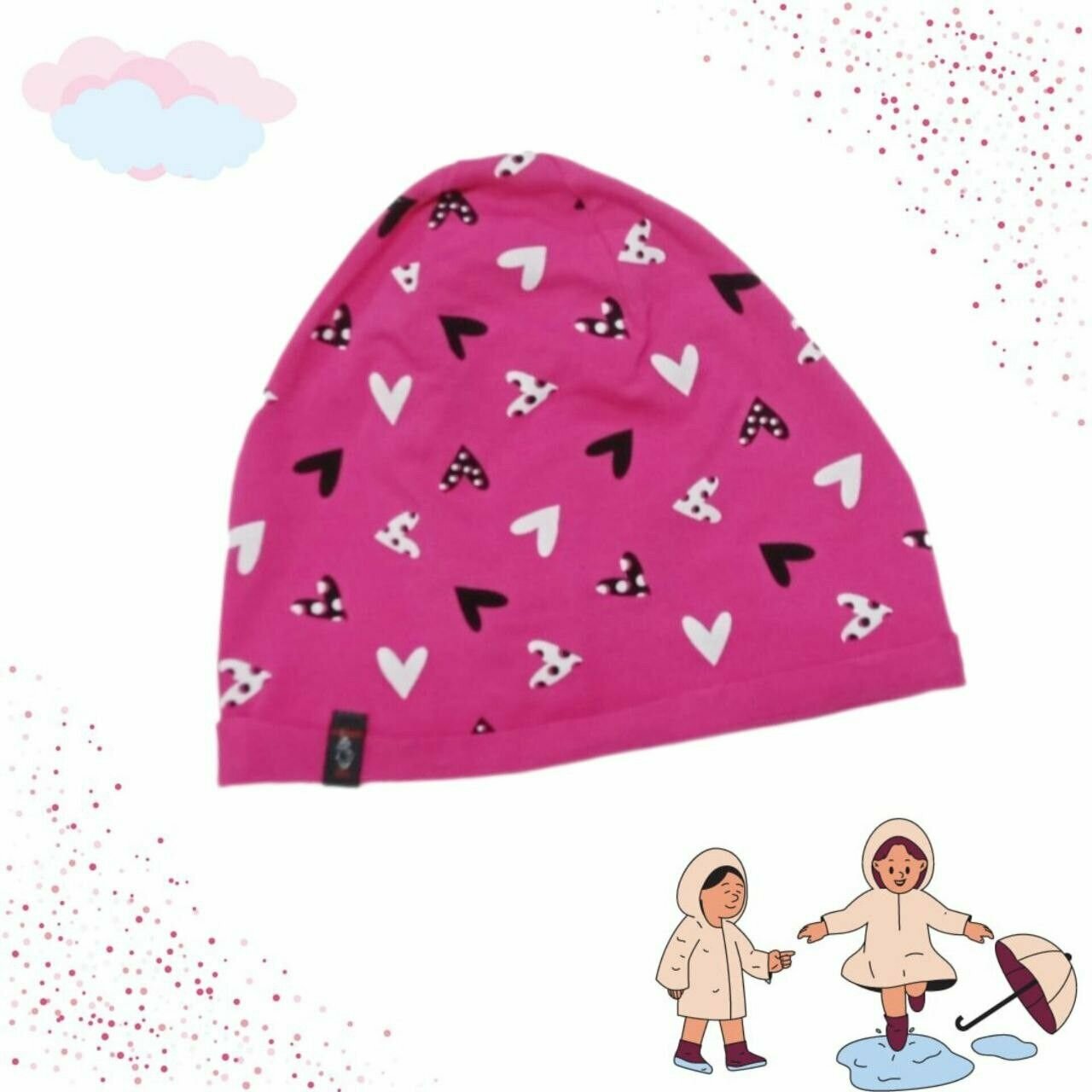 Шапка-бини Margot Bis Базовая коллекция для девочек