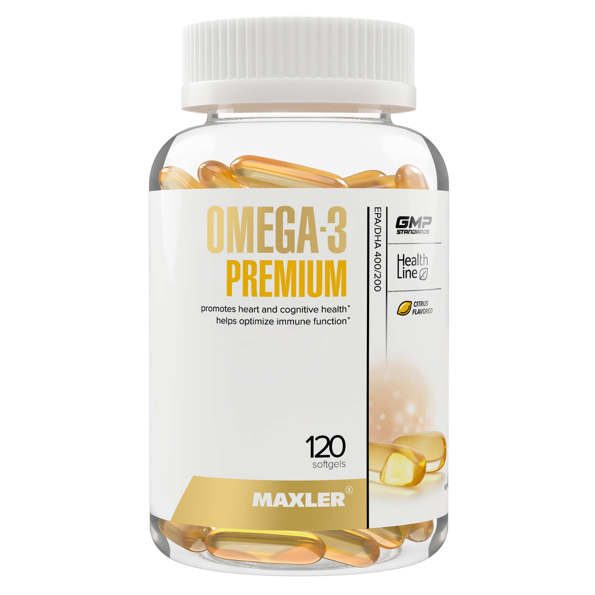 Омега-3 Премиум Maxler Omega-3 Premium 120 шт (USA)