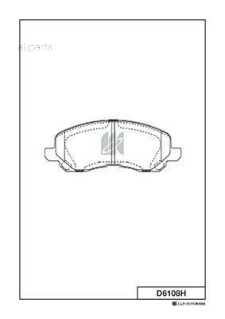 KASHIYAMA D6108H Колодки торм.