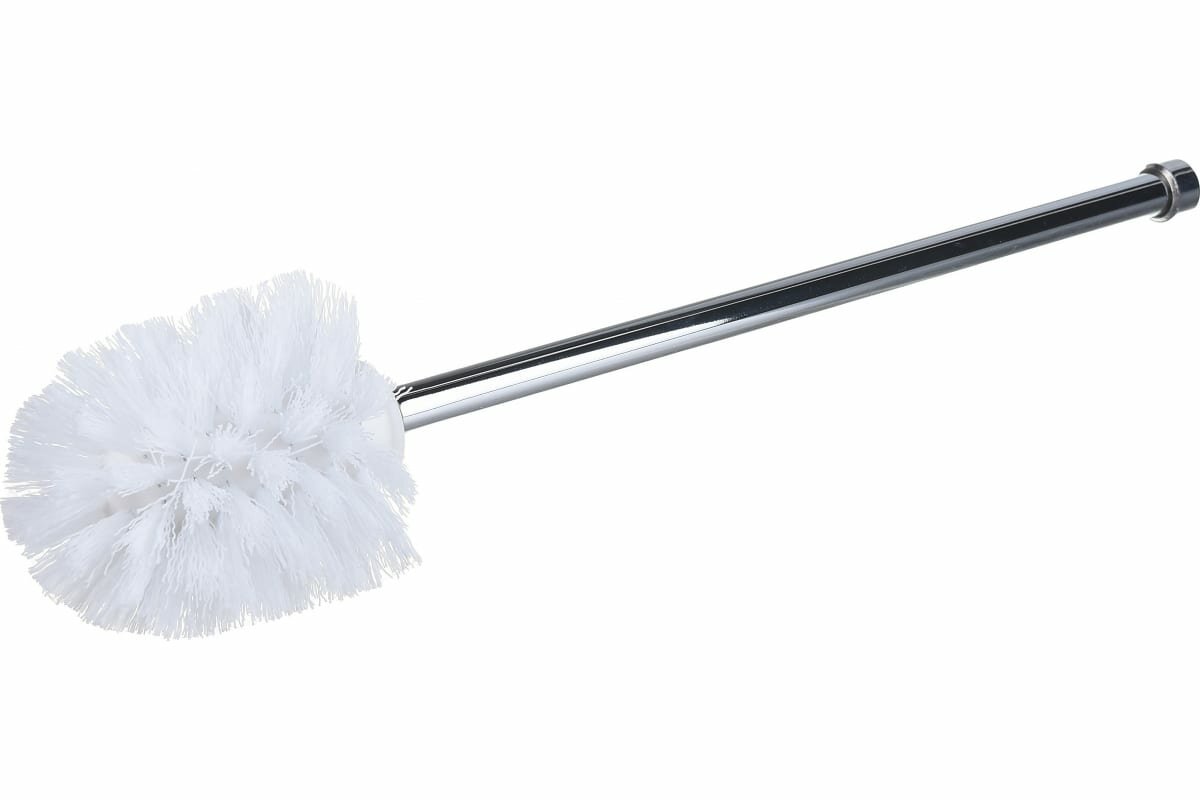 Ершик Ledeme L754, хромированный, металл, без стакана, белый