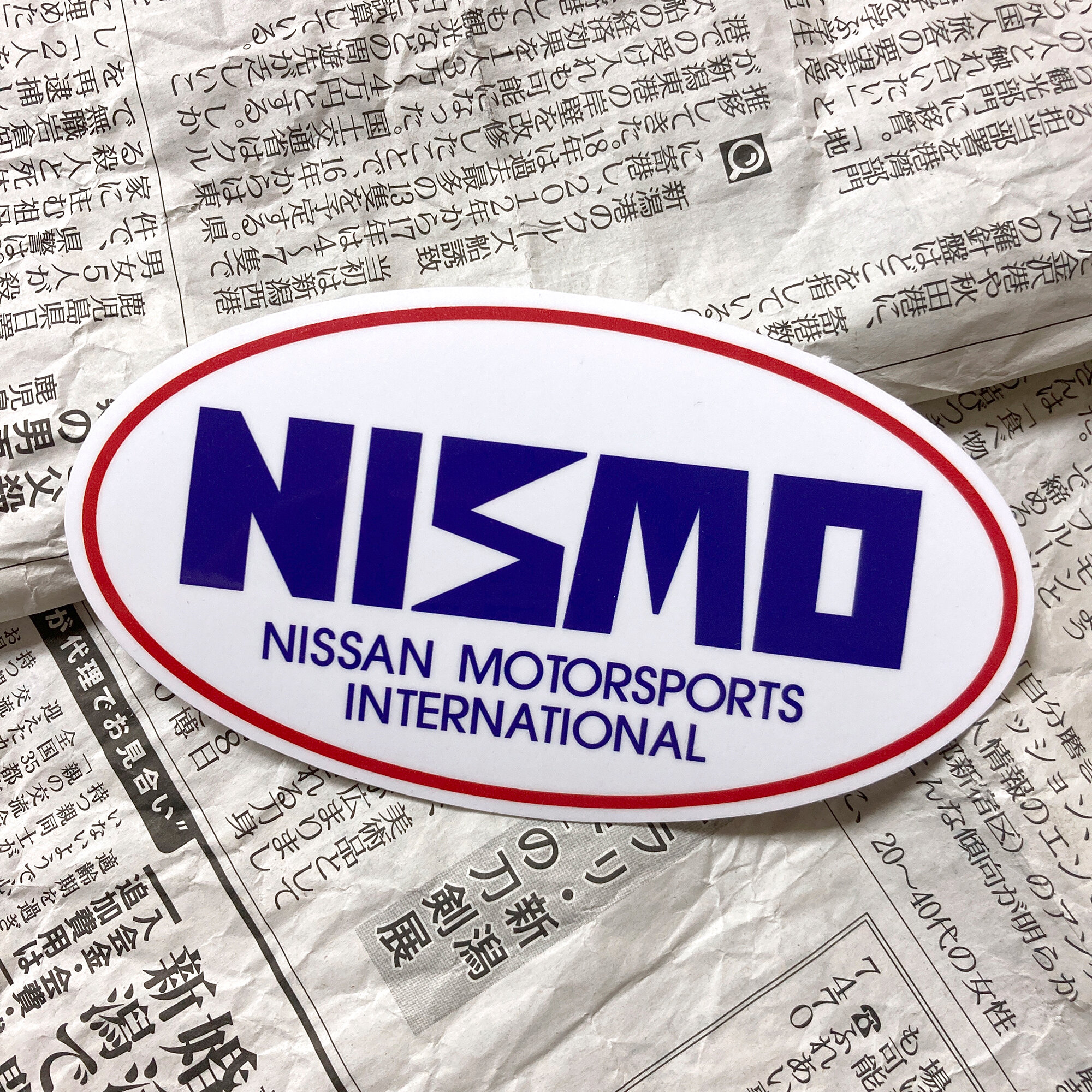 Наклейка японский логотип Nismo, 10х7см