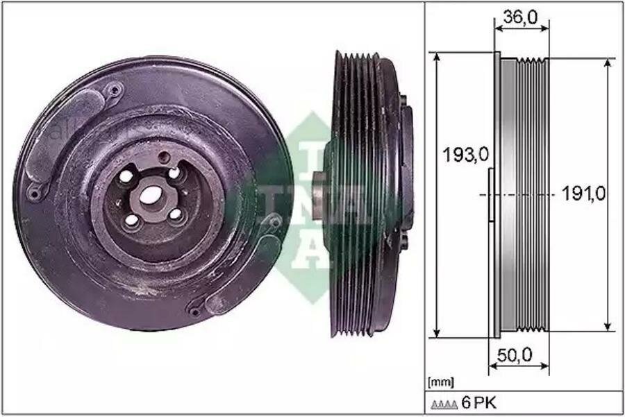 INA 544000210 Шкив ременной коленчатого вала