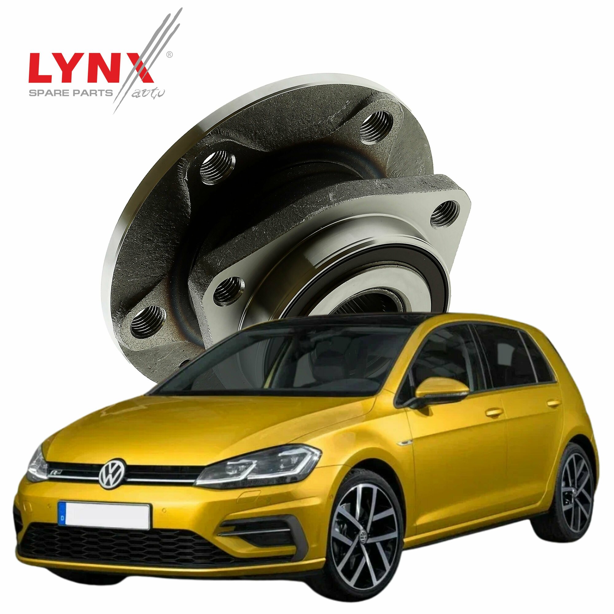 Ступица колеса Volkswagen Golf (7) / Фольксваген Гольф 2013 2014 2015 2016 2017 / передняя, 1 шт LYNXauto
