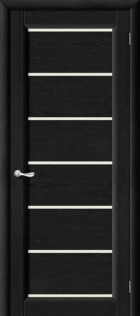 Дверь М2 / Цвет Т-08 (Венге) / Стекло Матовое / Двери Браво