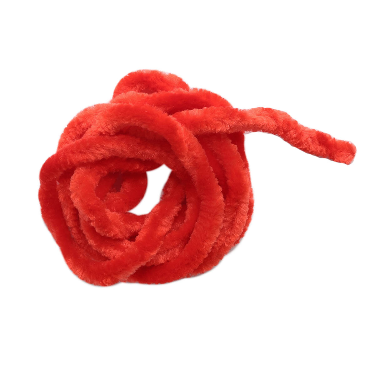 Синель для брошей 5мм*1м, микрополиэстер, Astra&Craft (огненно-красный)