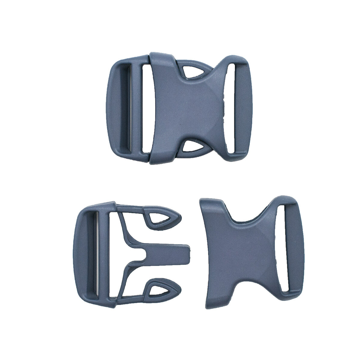 Фастекс застежка для рюкзаков, ремней и сумок 30 мм, 50 шт, полиамид, Айрис (темно-серый)