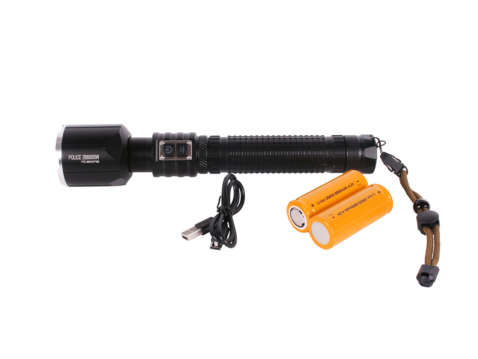 Фонарь ручной АКБ USB YYC-6019-P160