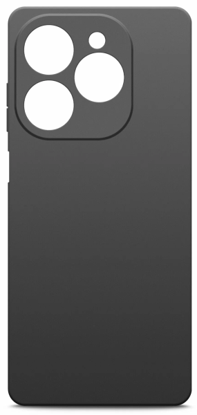 Накладка силикон Borasco для Tecno Spark 20 Pro Черный