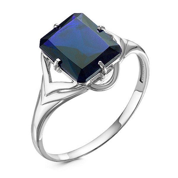 Кольцо, серебро, 925 проба, кристалл