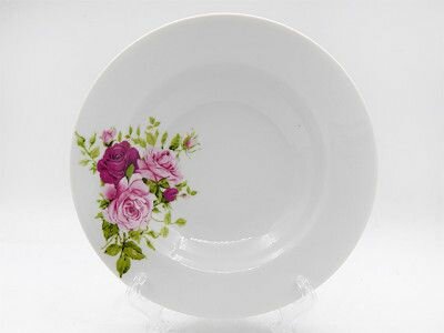 Тарелка фарфоровая глубокая Добруш ф. Идиллия, "Маркиза" 20 см.