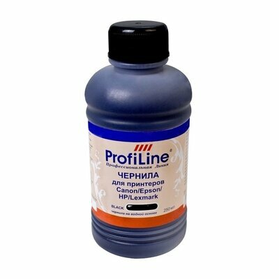 Чернила Premium для Canon/Epson/HP/Lexmark чер. 250 мл в одн ProfiLine, 848300