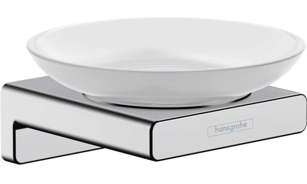 Мыльница для ванной "Hansgrohe AddStoris" 41746000, хромированная, круглая