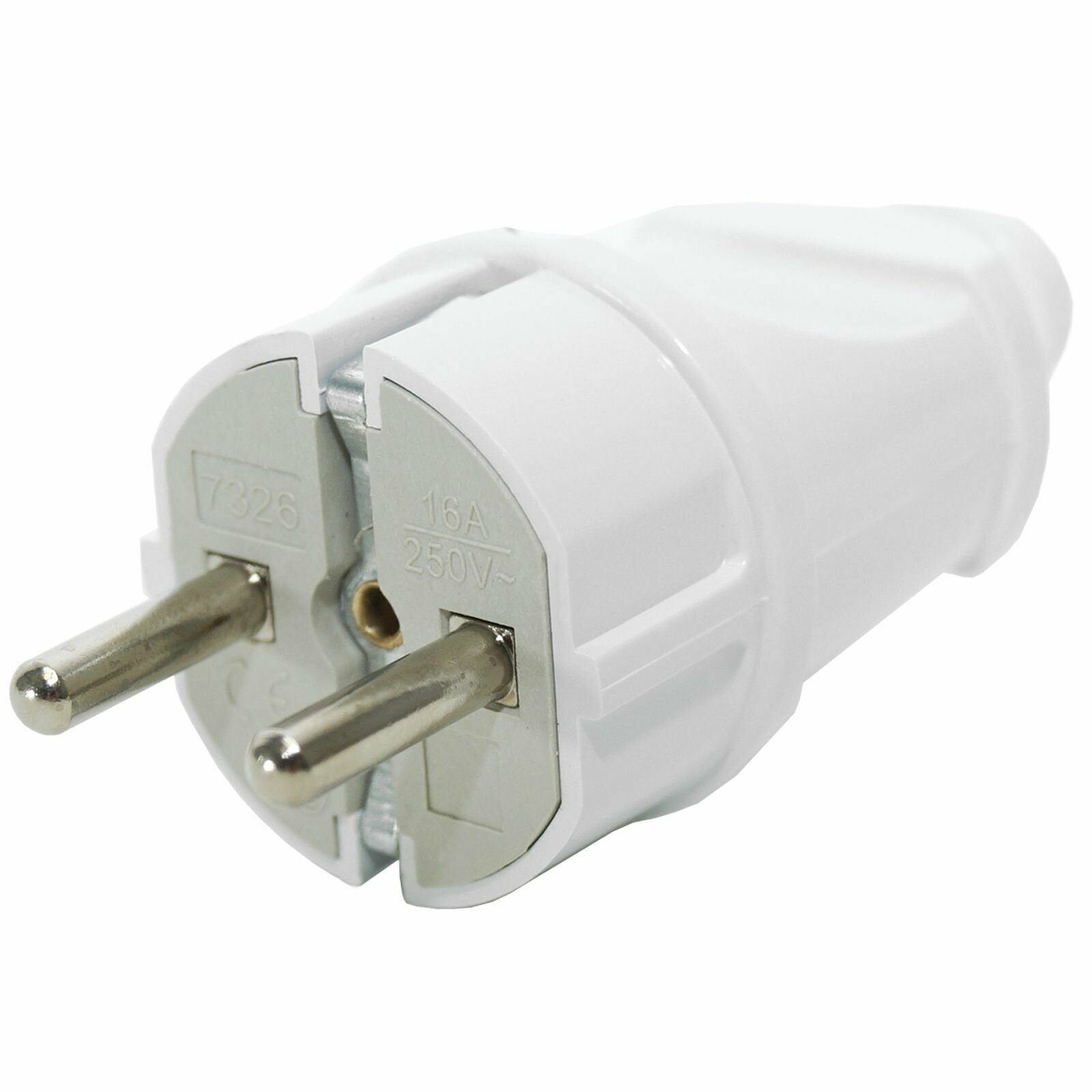 Вилка электрическая евро с заземлением 16А Jilion