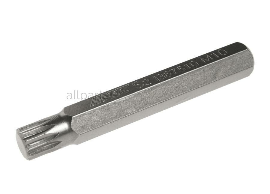 JTC JTC-1367510 Бита SPLINE М10 х 75 мм, шестигранник 10мм