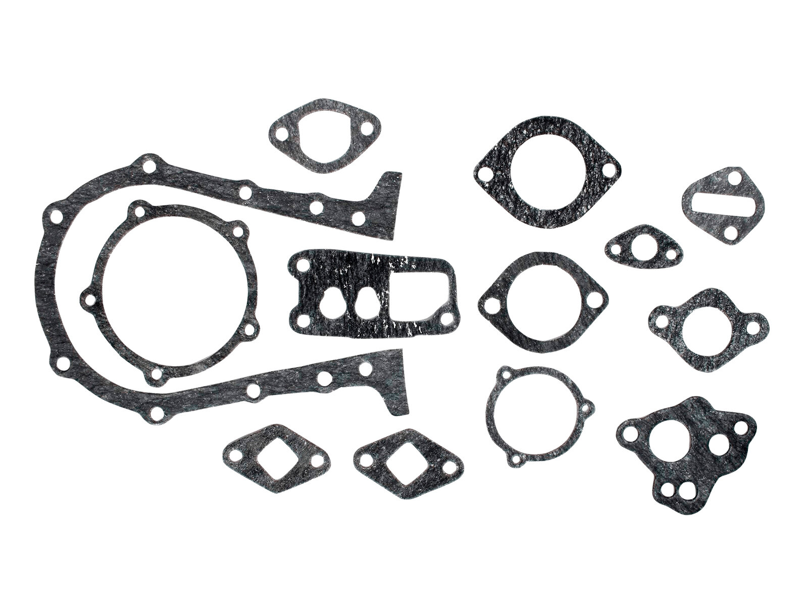 Прокладка двигателя ЗИЛ-130 комплект малый 14штук паронит