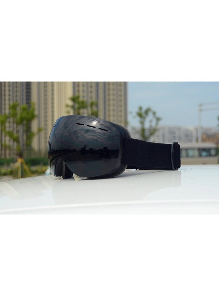 Горнолыжные очки "Gym Team" с двойным стеклом, черные