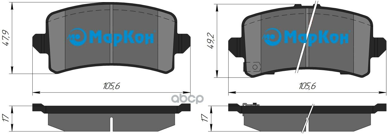 Колодки тормозные МарКон арт. 508802169