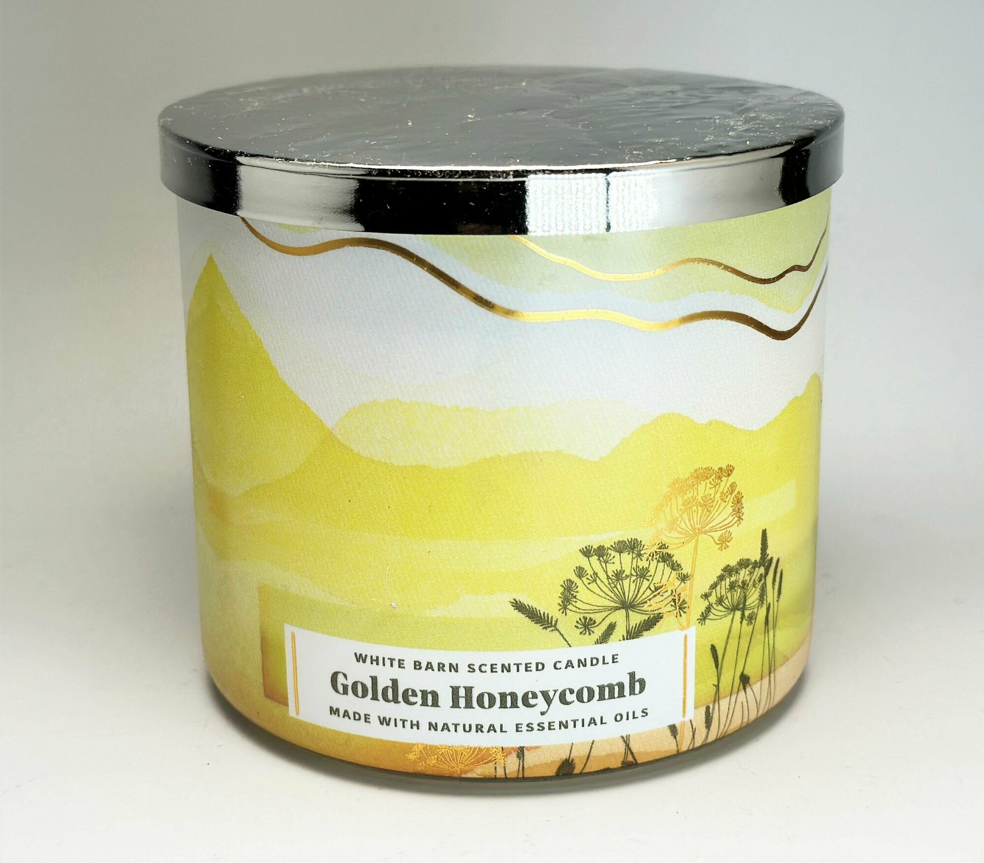 Bath and Body Works свеча ароматическая с 3-мя фитилями Golden Honeycomb