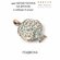 Подвеска кулон гранат, подвеска набор 4 штуки, фурнитура Anna Bronze б5109(4)