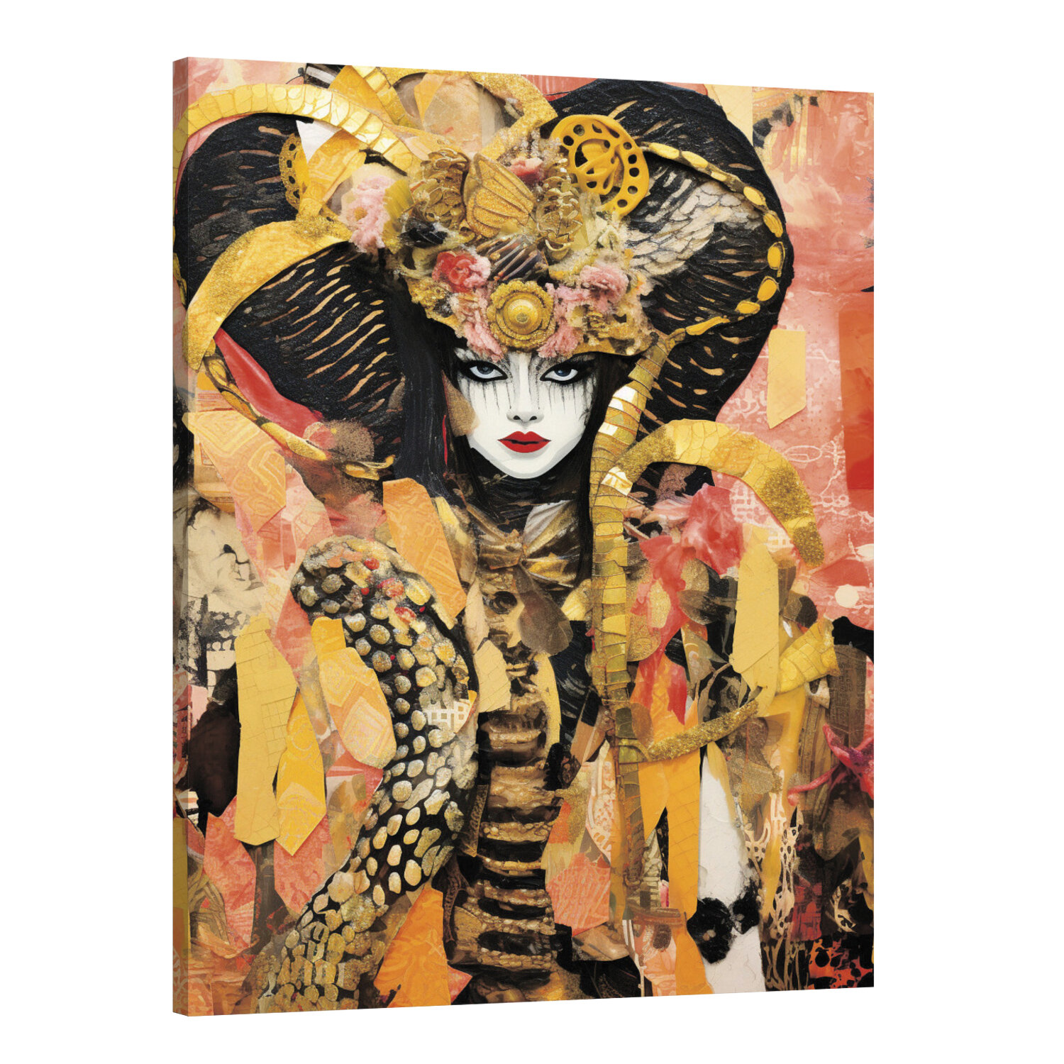 Интерьерная картина 50х70 "Змеиная маскарад"