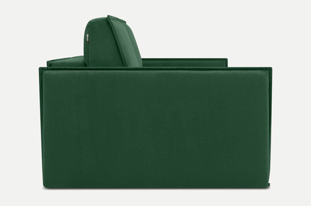Диван-кровать раскладной Divan.ru Ольен Велюр Зеленый, 218x120x89 см, спальное место 200x160 см — фото 1