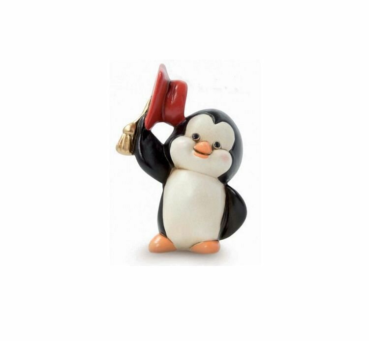 Фигурка керамическая пингвин ученый Ping e Pong EGAN Италия