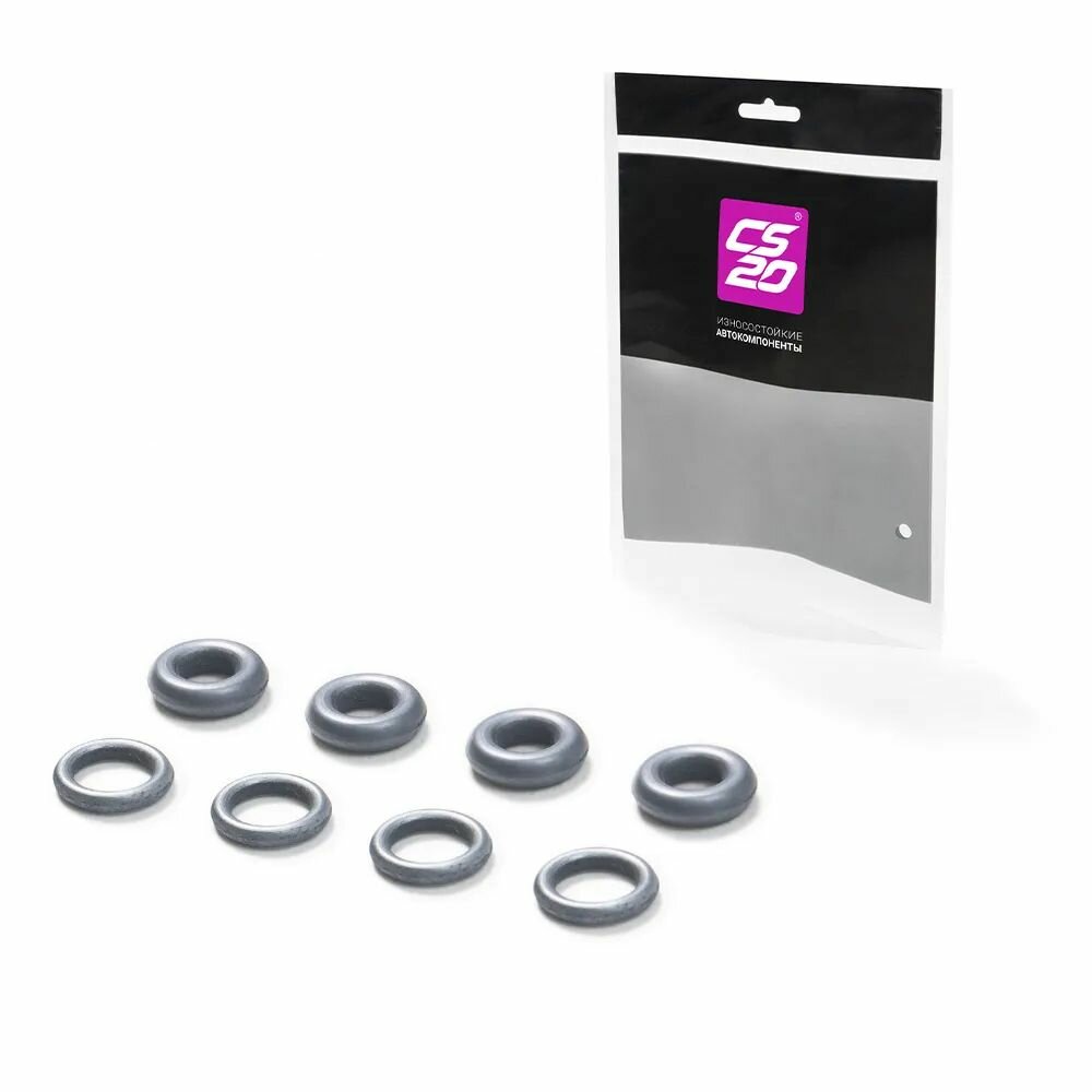 Кольца форсунки для ГАЗ 3302, 2705, 3221 Газель, 2217 Соболь (дв. УМЗ 4216 Е4) комплект 8 шт. МБС серии Original+ арт 17036