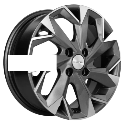 Колесный диск Khomen Wheels KHW1508 6x15 4x100 ET39 56,6 Gray-FP литой для автомобиля