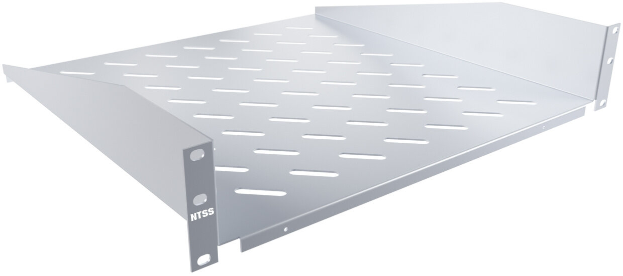 Полка стац. NTSS (NTSS-FF-450) 1U 20кг. 19" 450мм серый (упак:1шт)