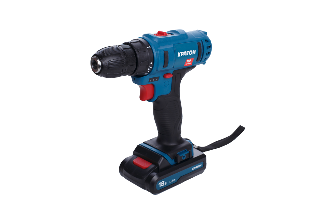 Дрель-шуруповерт аккумуляторная Кратон CD-18-Li-1,5 (18 В, 1,5 А·ч; 2 АКБ + кейс)