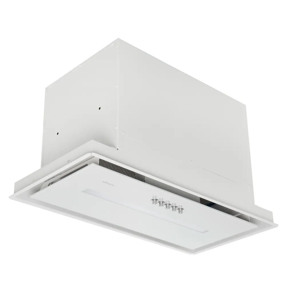 Вытяжка встраиваемая Konigin Extra White 60, 1000 куб. м/ч, антивозвратный клапан, белая