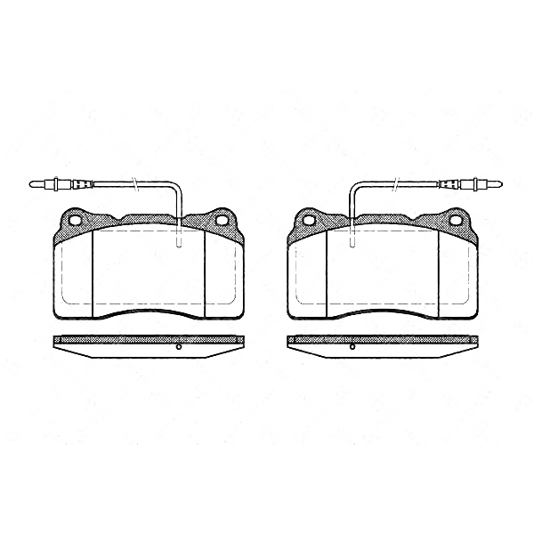 STELLOX 677 014B-SX (4252 07 / 4252 54 / 4252 55) колодки дисковые п. с антискрип. пластинами\ Peugeot (Пежо)