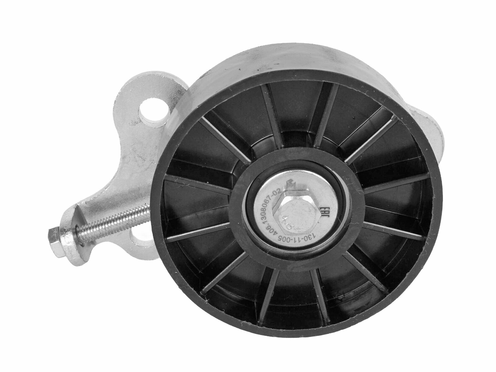 Ролик натяжной ЗМЗ-406, 514 с кронштейном в сборе MEGAPOWER 406.1308067-02