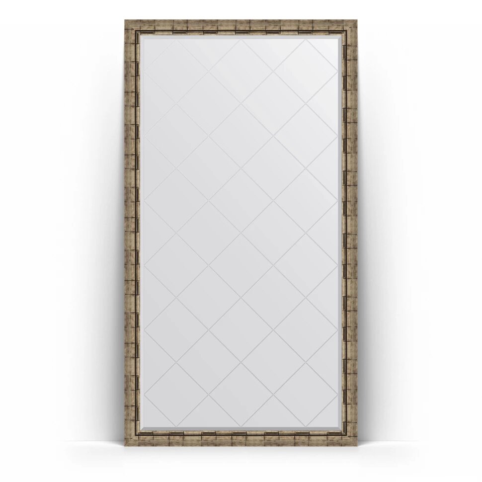 Зеркало напольное 108x198 см серебряный бамбук Evoform Exclusive-G Floor BY 6347