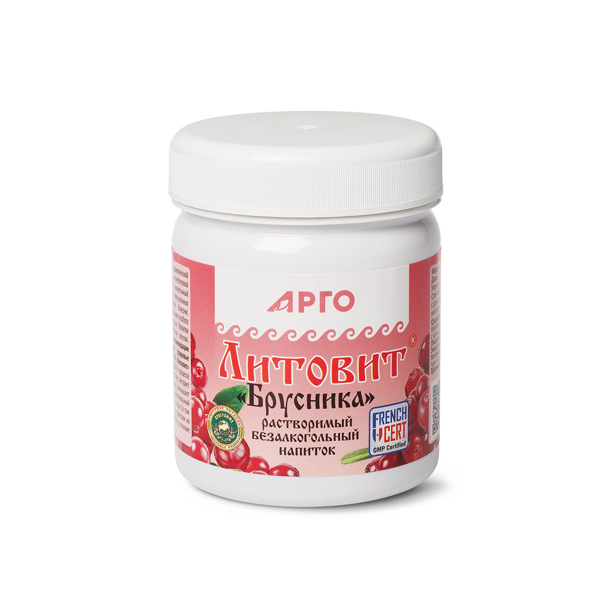 Литовит напиток растворимый "Брусника", 140 г от НПФ Новь