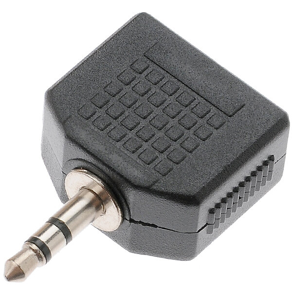 Переходник 14-0423 jack 3,5 (штекер) - jack 3,5х2 (гнезда) (Rexant) (15 шт. в комплекте)